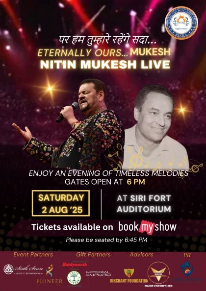 REMEMBERING LEGENDARY SINGER MUKESH: A SOULFUL TRIBUTE CONCERT WITH ...